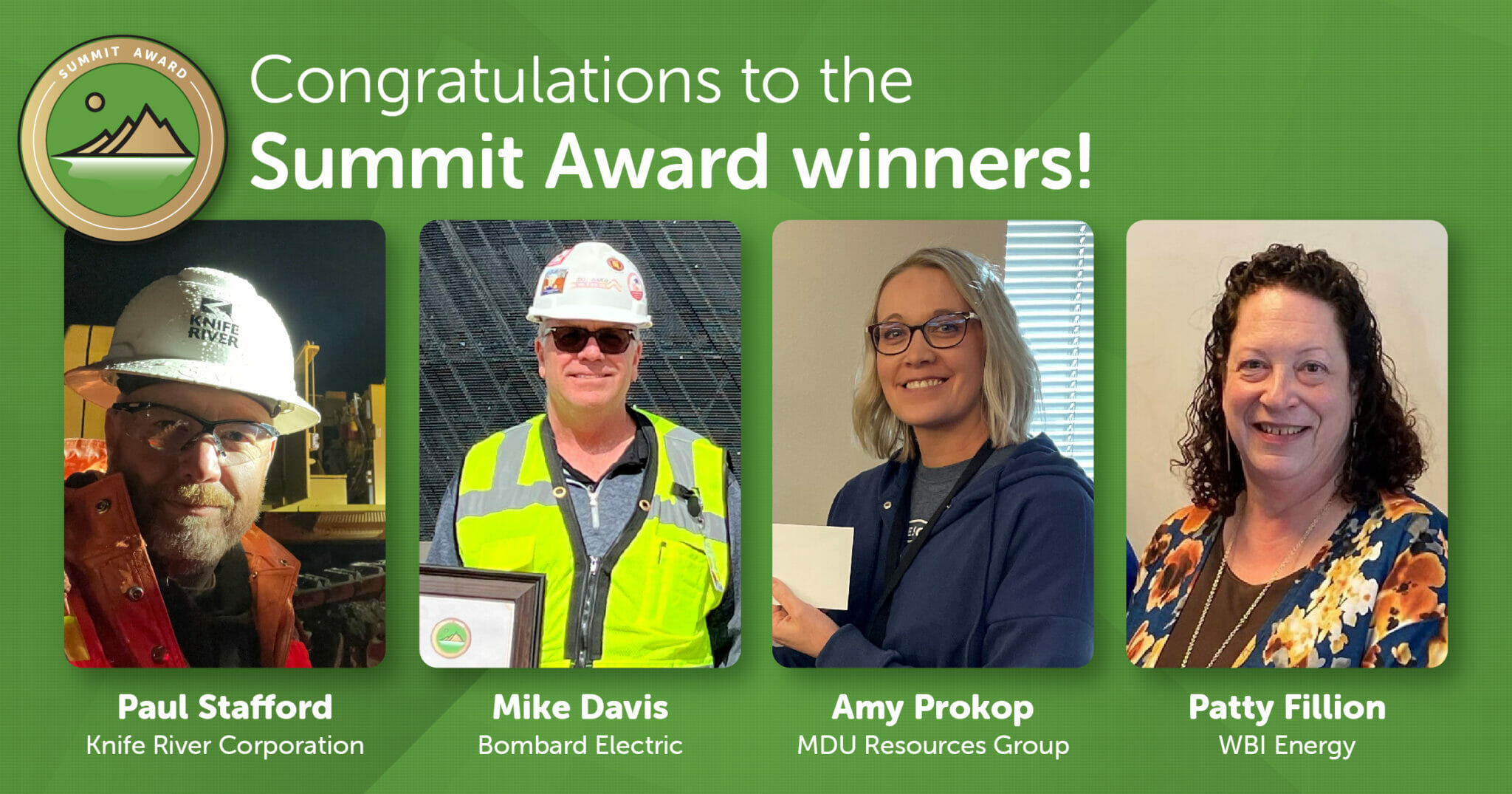 Employees recognized with corporate award for workplace spirit - MDU ...